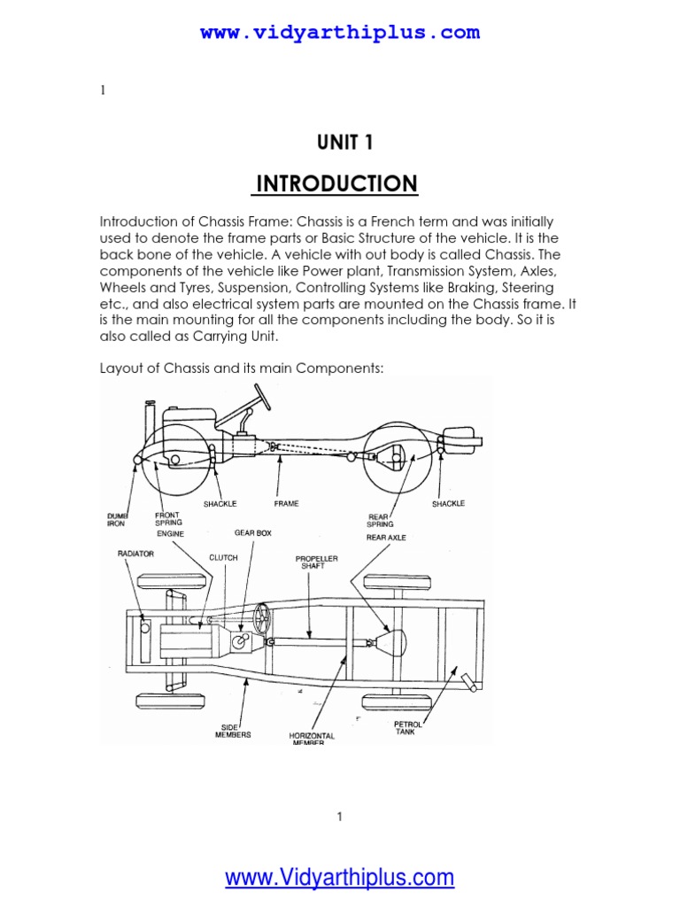 Auto Chassis Notes | PDF | Axle | Steering