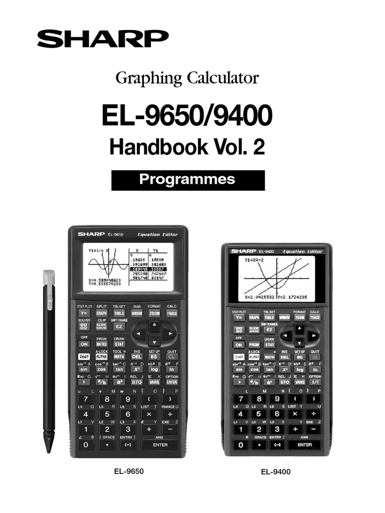 Handbook Vol. 2: Graphing Calculator | PDF | Sine | Parameter (Computer Programming)