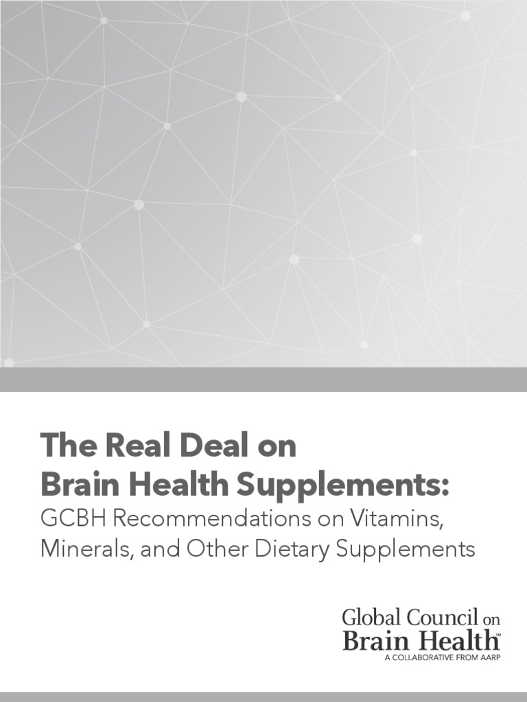 GCBH Supplements Report | PDF | Dietary Supplements | Vitamin B12