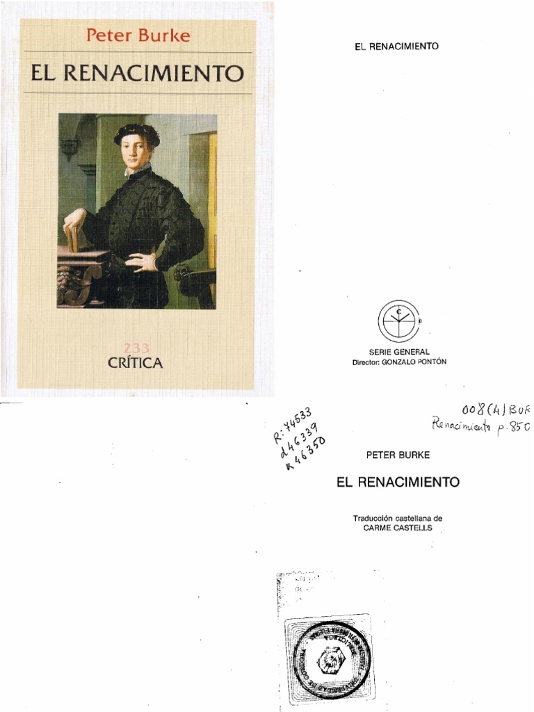 Burke, Peter - El Renacimiento PDF | PDF