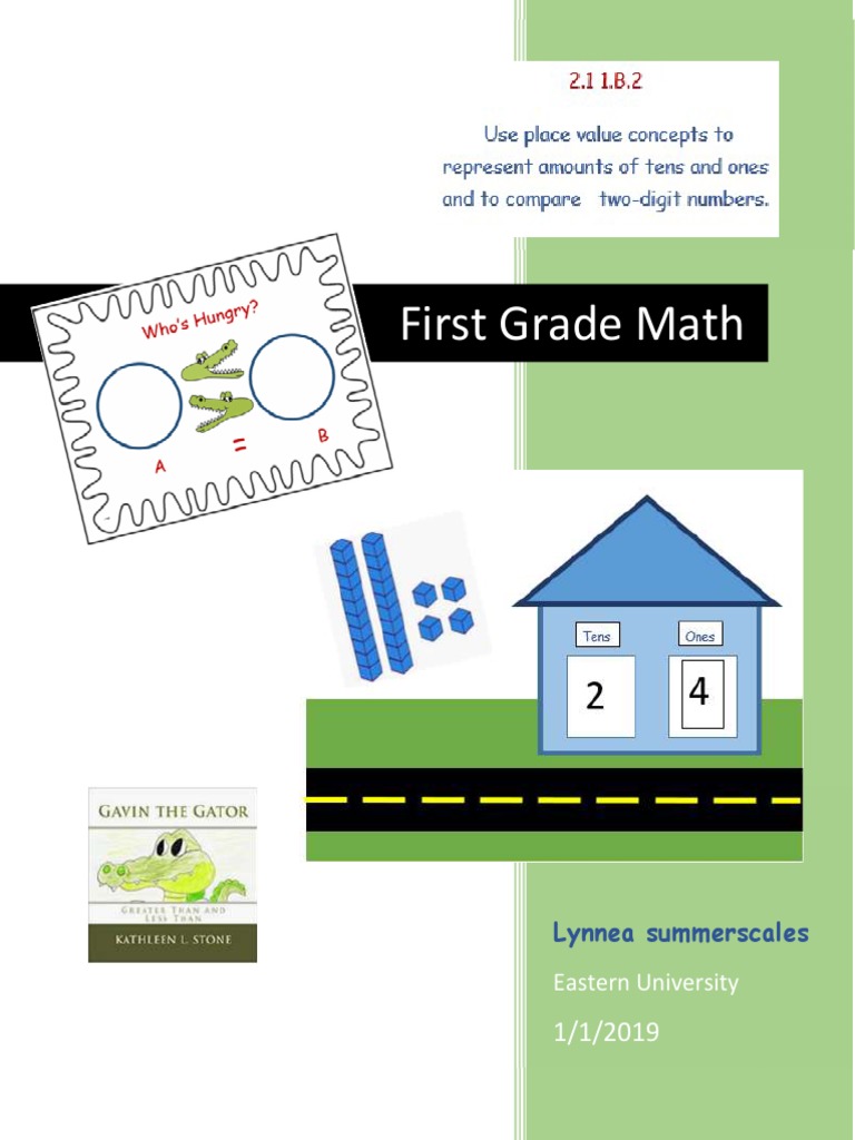 First Grade Math Unit Plan | PDF | Common Core State Standards ...