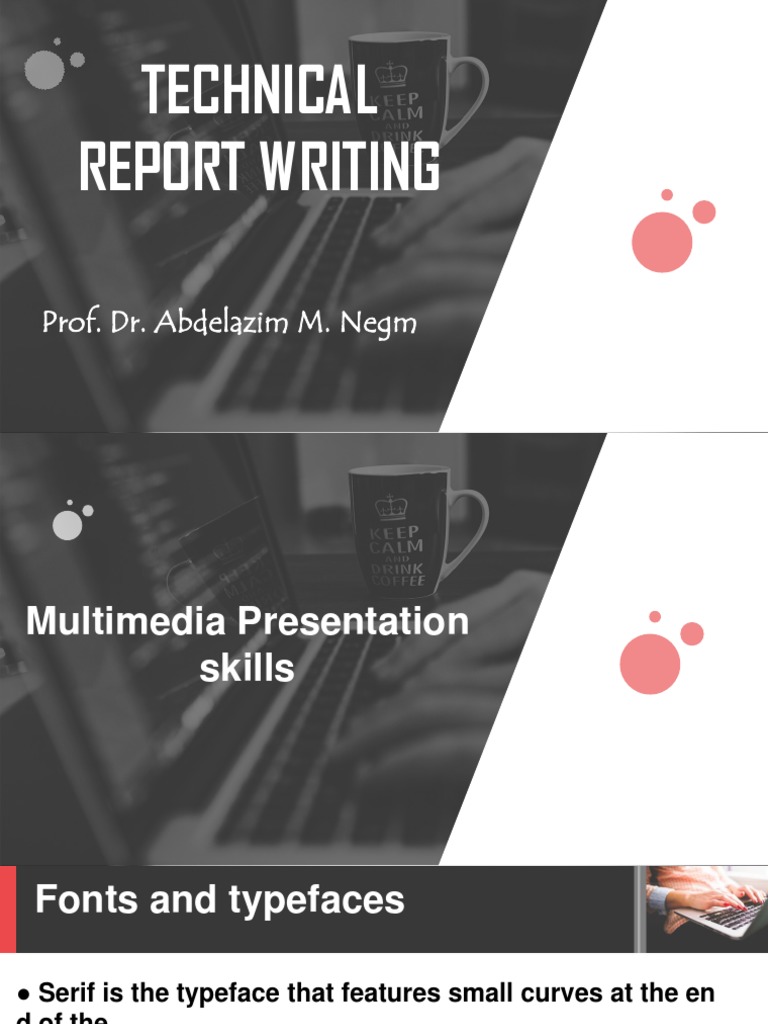 Technical Report Writing: Prof. Dr. Abdelazim M. Negm | PDF | Art