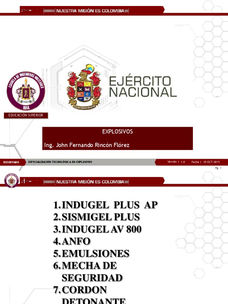 D. Explosivos Colombia | PDF | Aluminio | Química