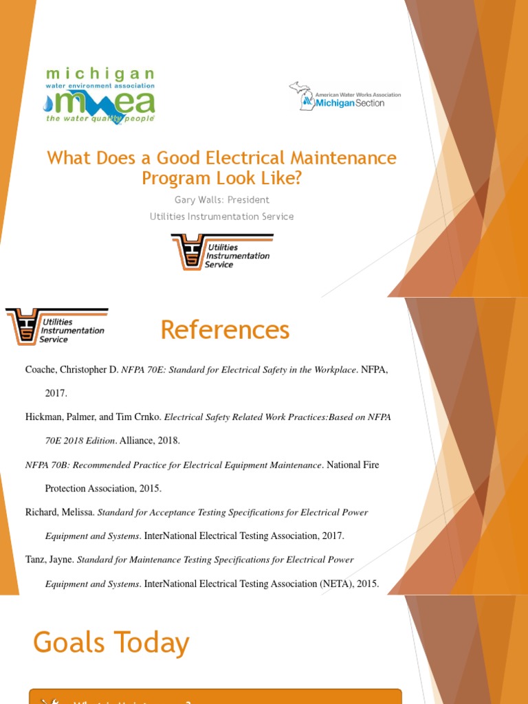 What Does A Good Electrical Maintenance Program Look | PDF ...