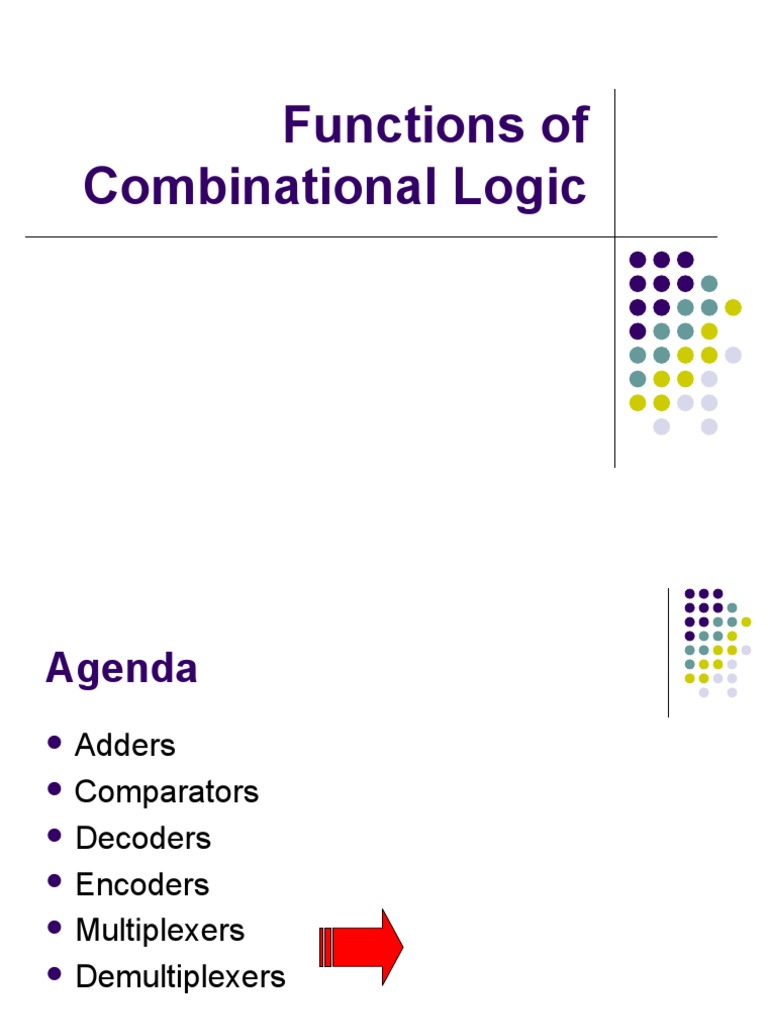 Functions of Combinational Logic | PDF | Information And Communications ...