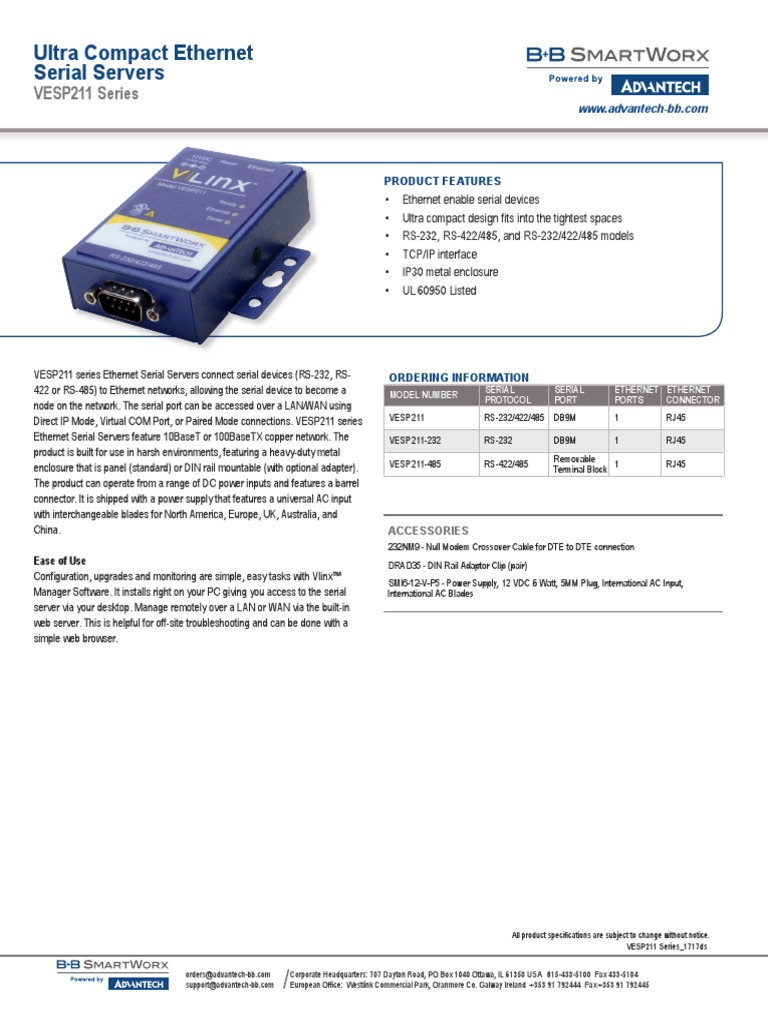 VESP211-Series 1717ds20170426042804 | PDF | Electromagnetic ...