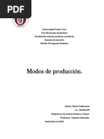 Cuadro Sinóptico Modos de Produccion | PDF | Capitalismo | Agricultura