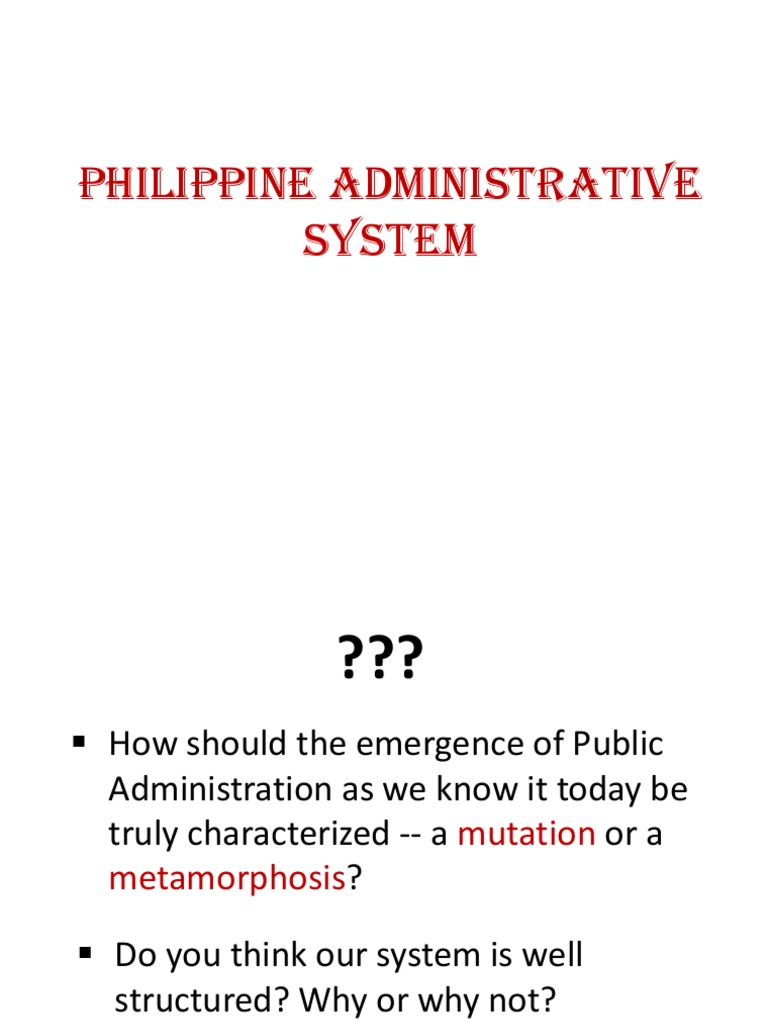 Overview of the Philippine Administrative System | PDF | Judiciaries ...