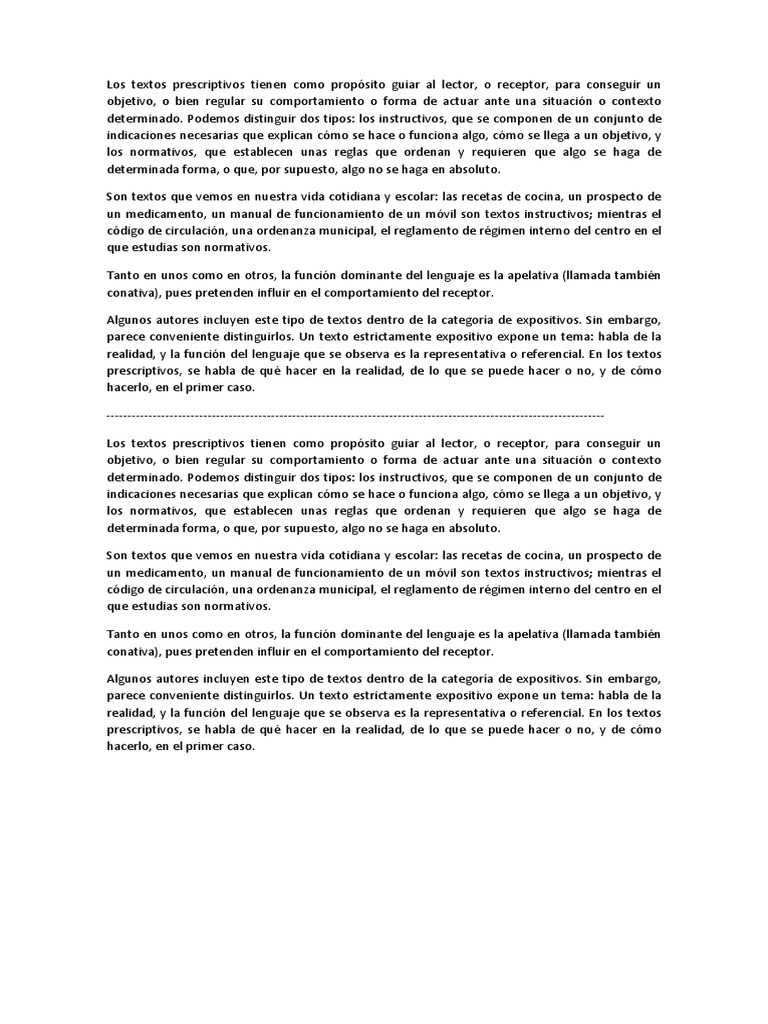 Texto Prescriptivo | PDF | Comportamiento | Ciencia cognitiva