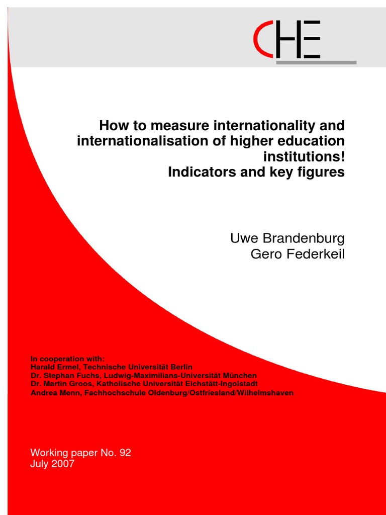 How To Measure Internationality and Internationalisation of Higher ...