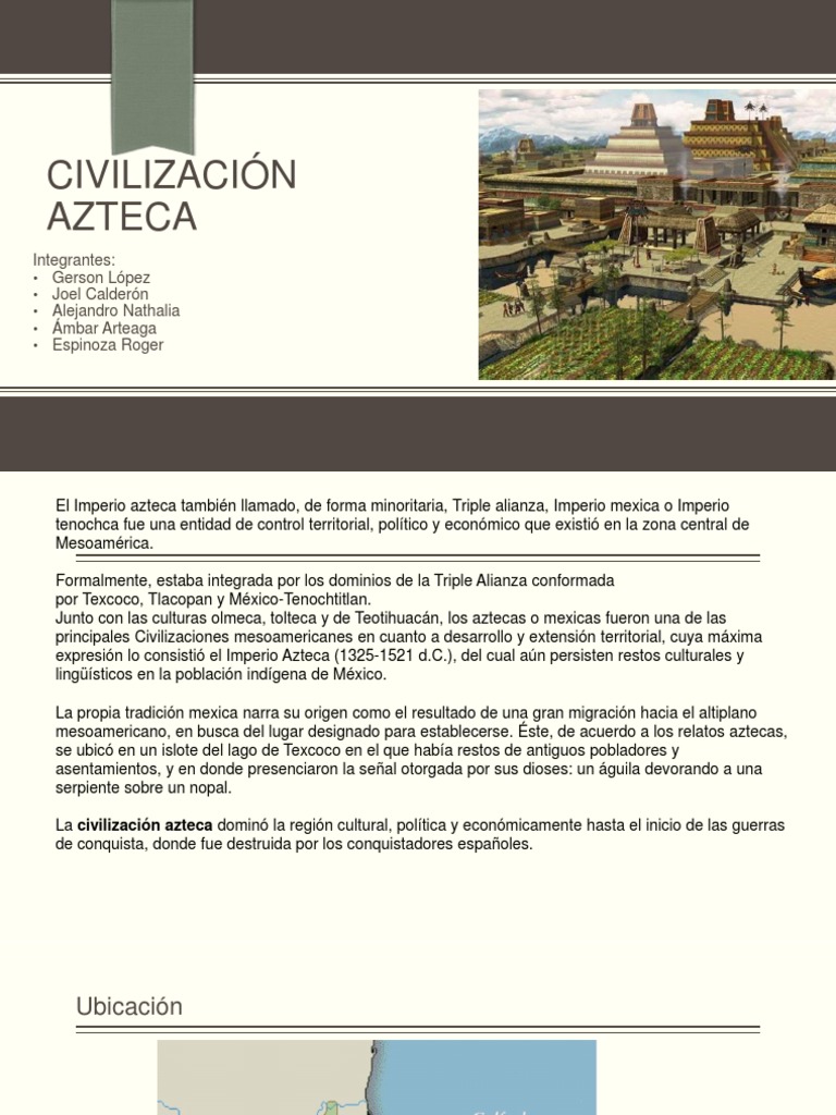 Aztecas | PDF | Mesoamérica | Cultura (general)