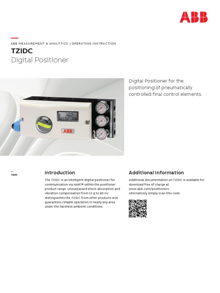 ABB TZIDC Digital Positioner | PDF | Computer Network | Electrical ...