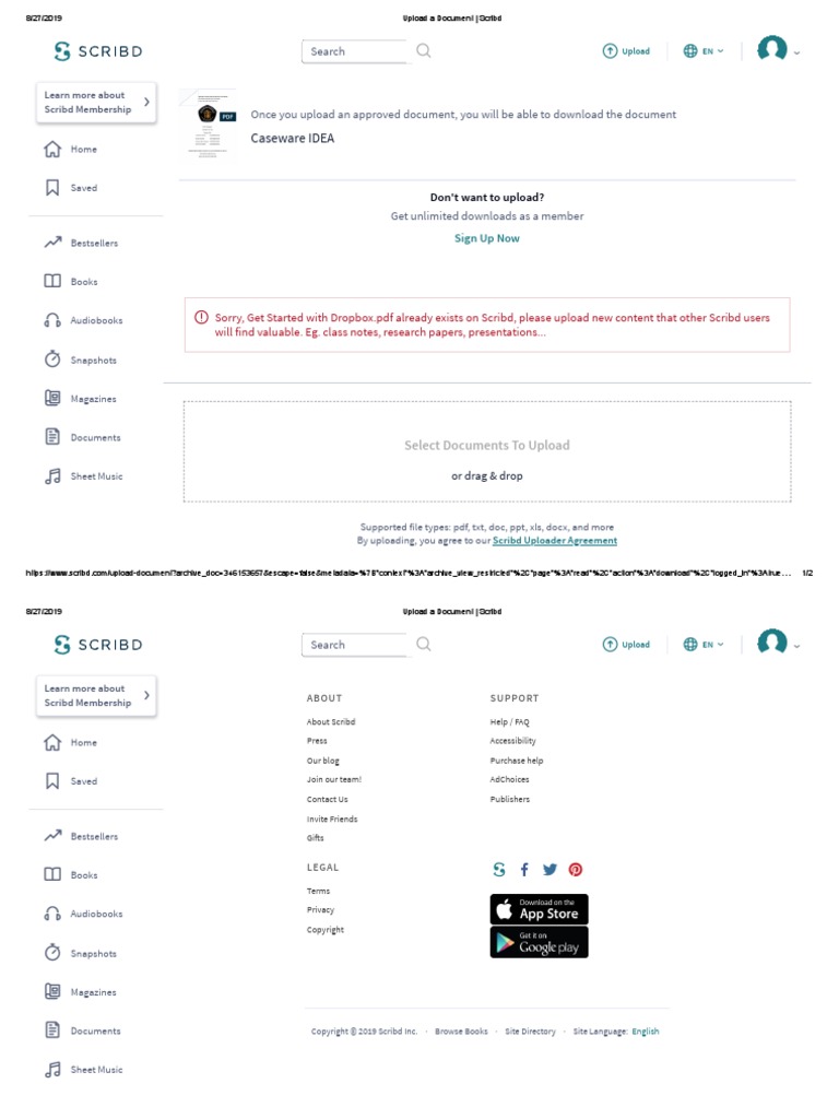Upload Di Scribd | PDF | Scribd | Digital Technology