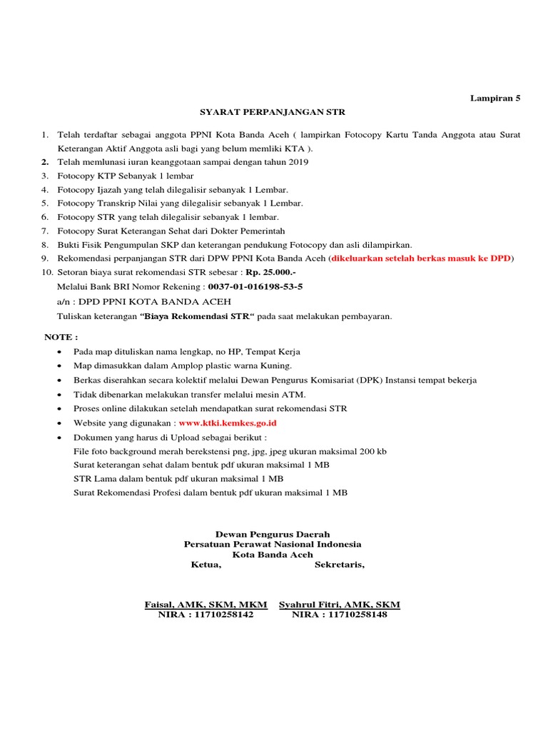 Panduan Perpanjangan STR PPNI | PDF