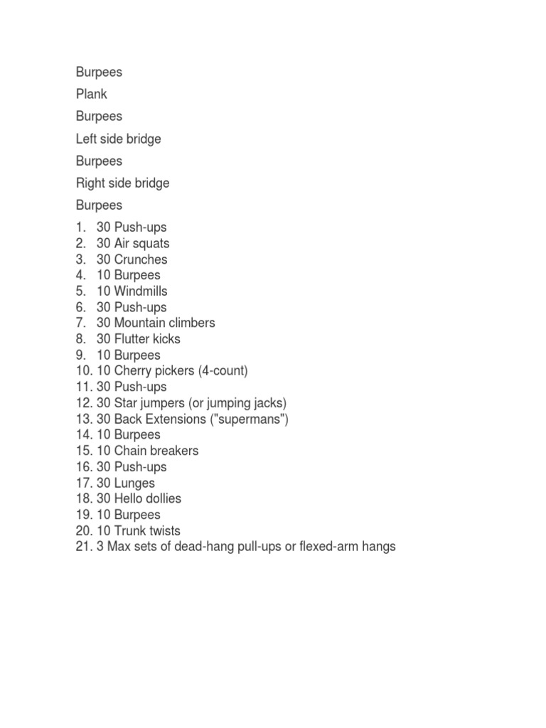 MARSOC Short Card Workout Routine | PDF | Art | History