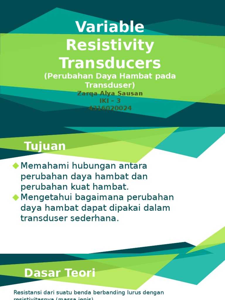 ZARQA IKI4 JOB 7 (Variable Area Transducer) | PDF