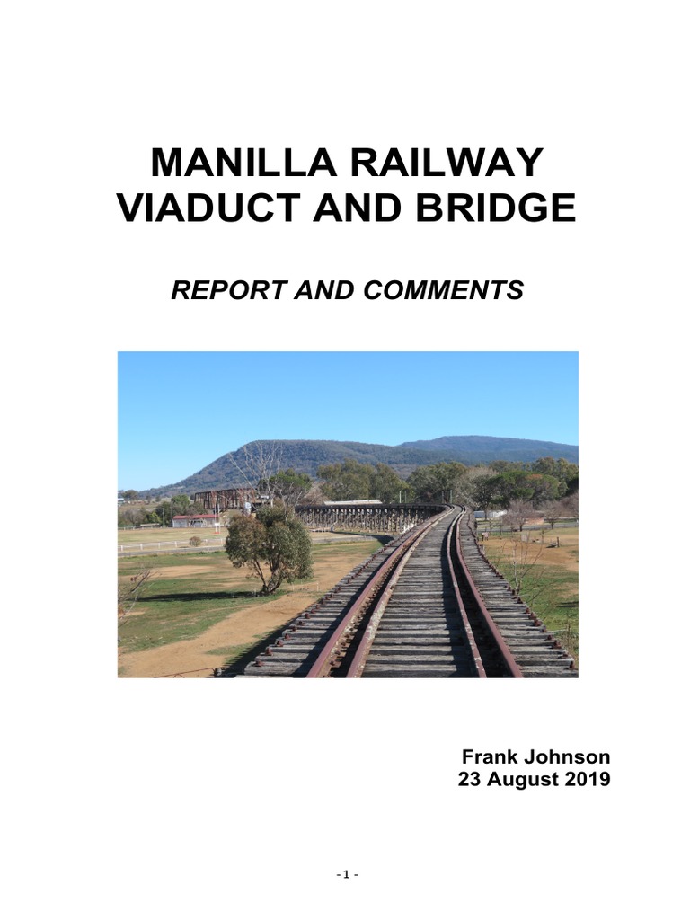 Manilla Railway Viaduct Overview | PDF | Bridge | Rail Transport