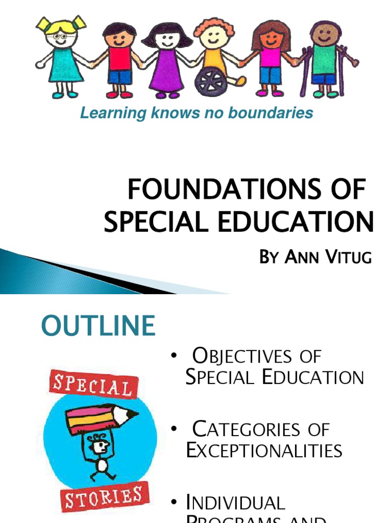 Foundations of Special Education: Learning Knows No Boundaries | PDF ...