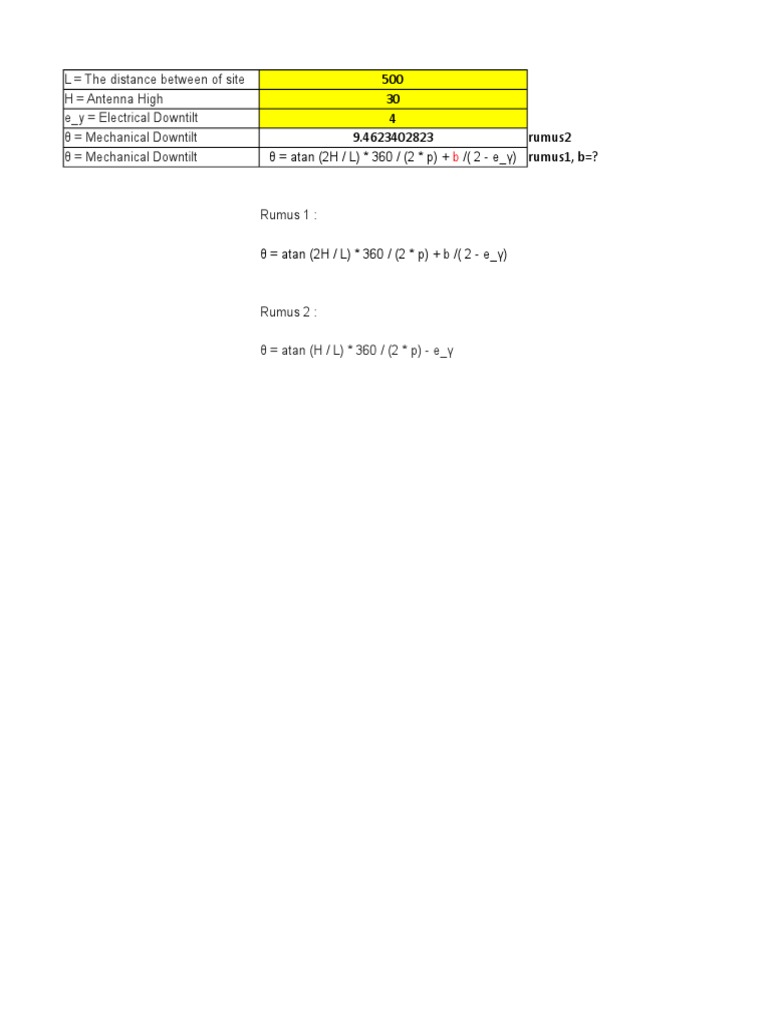 Formula Mekanikal Tilting | PDF