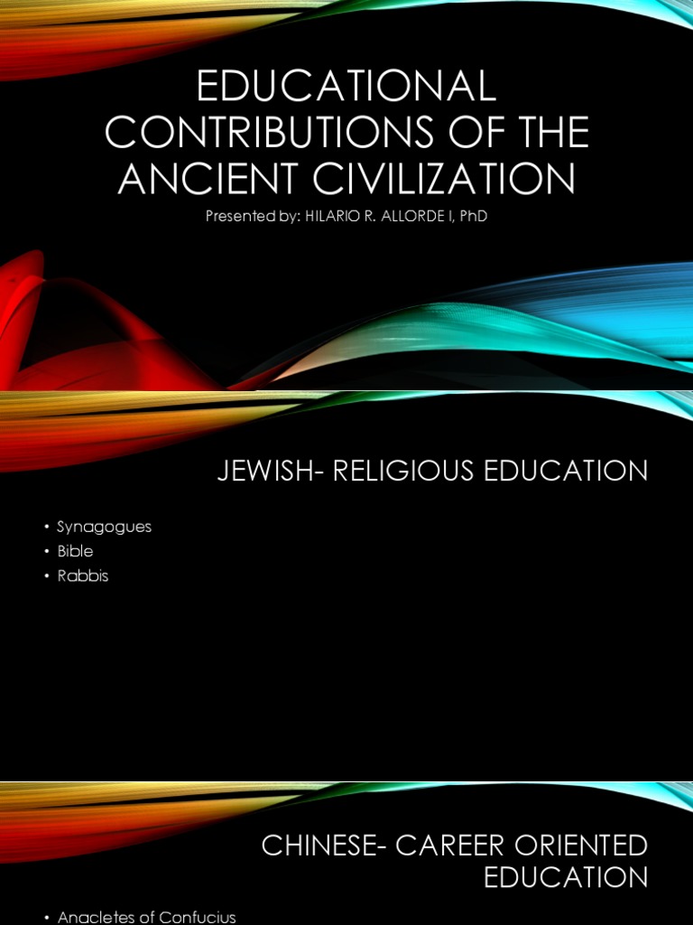 Ancient Civilizations' Educational Contributions | PDF | Socrates ...