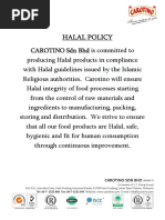 Halal Statement Template | PDF
