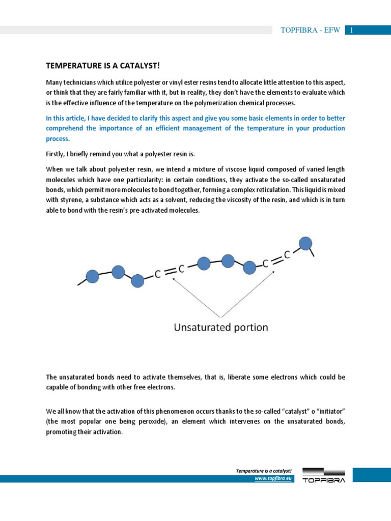 Art Temperature Is A Catalyst | PDF | Polyester | Catalysis