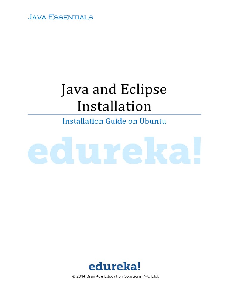 Java and Eclipse Installation Guides | PDF