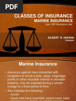 Marine Insurance Lecture Notes | PDF | Insurance | Civil Law (Legal System)