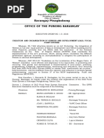 Executive Order No. 014 S. 2022 - REORGANIZING THE BARANGAY COUNCIL FOR ...