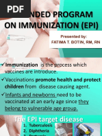 Immunization EPI | PDF