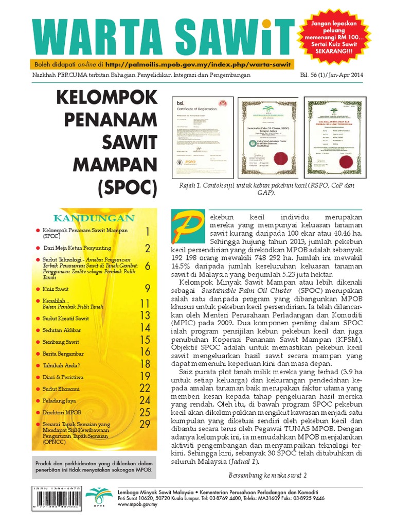 Oil Palm Spoc | PDF