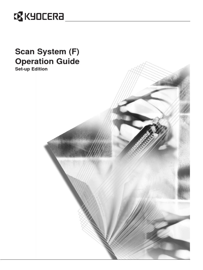Kyocera Scan System F Setup | PDF | Image Scanner | Microsoft Windows