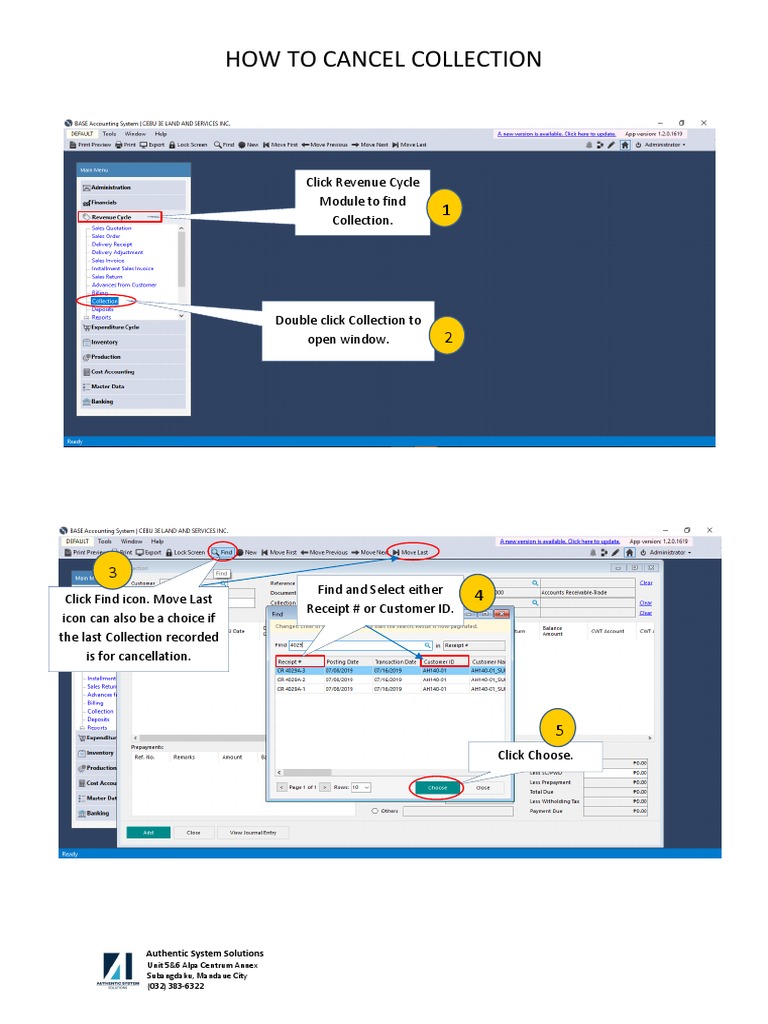 How To Cancel Collection: Authentic System Solutions | PDF