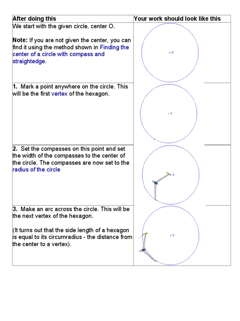 Hexagon Inscribed in A Circle | PDF