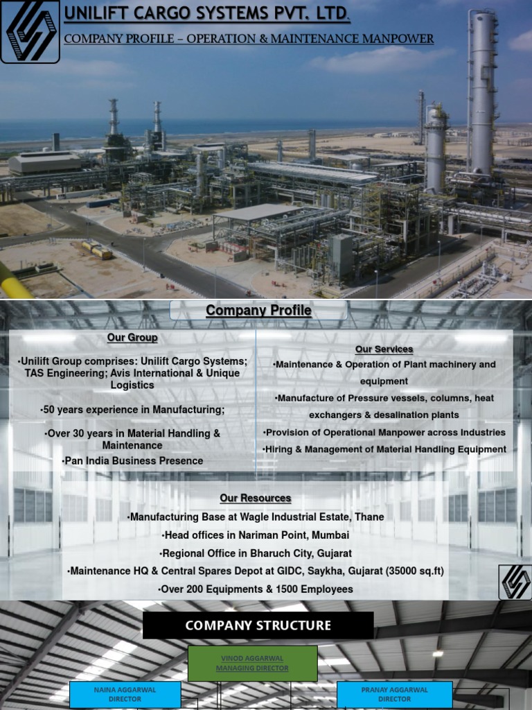 UCSPL - Company Profile - Operations | PDF | Human Resources | Welfare