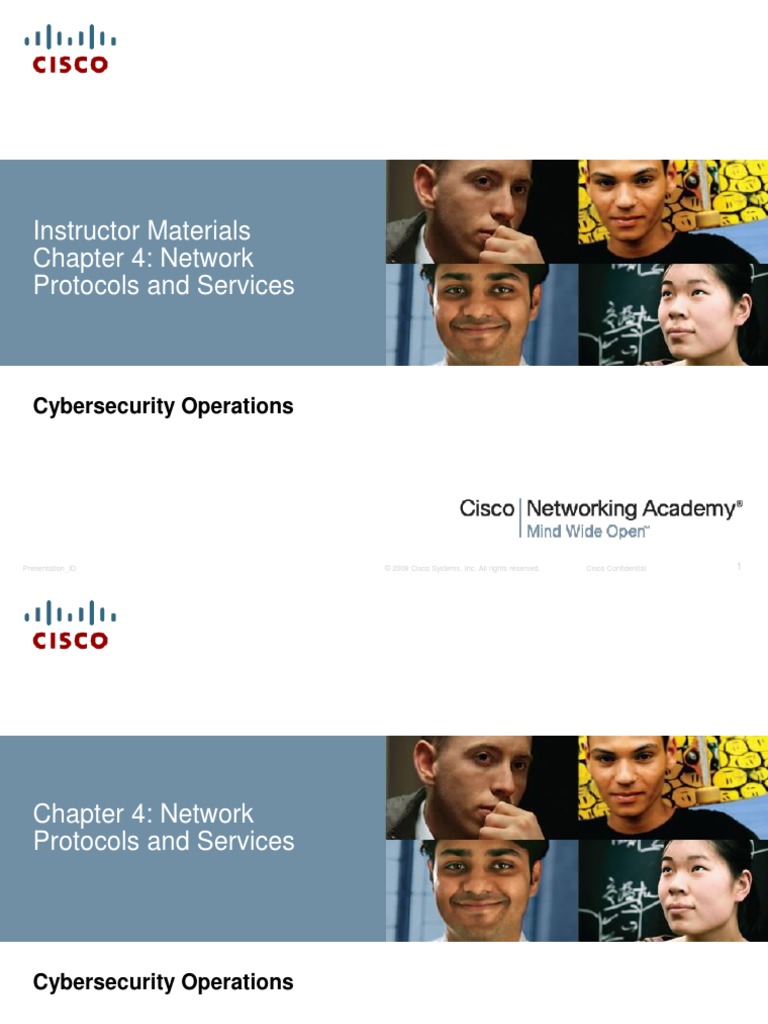 Instructor Materials Chapter 4: Network Protocols and Services | PDF | Internet Protocol Suite ...