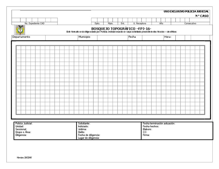 FPJ-16 Bosquejo Topografico | PDF