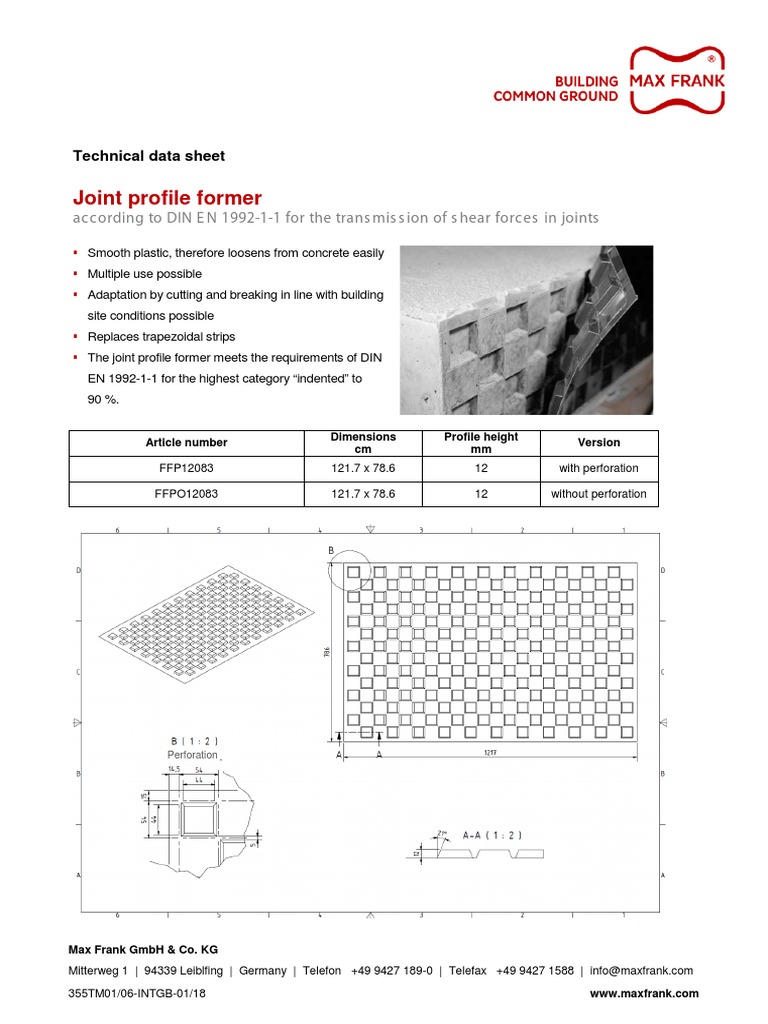 Box Out Shutters Recess Formers Joint Profile Former TM INTGB | PDF ...