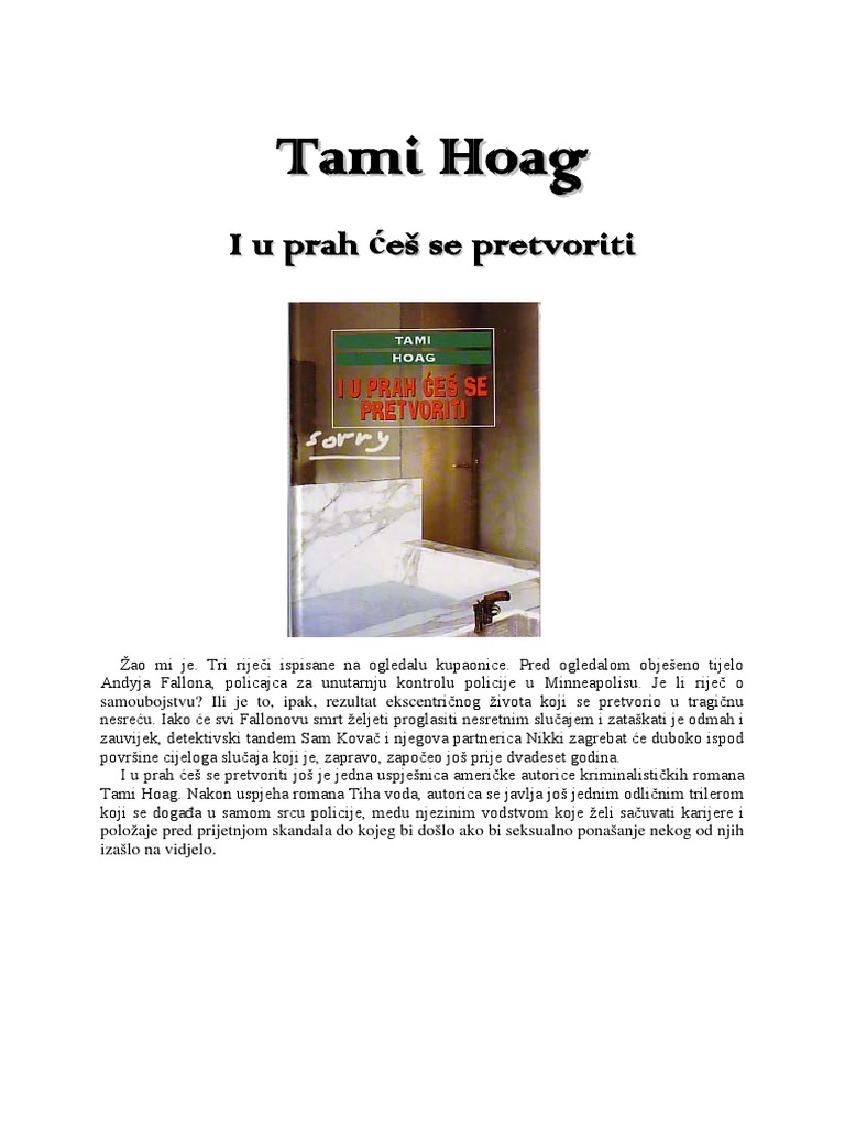 Tami Hoag - I U Prah Ces Se Pretvoriti PDF | PDF