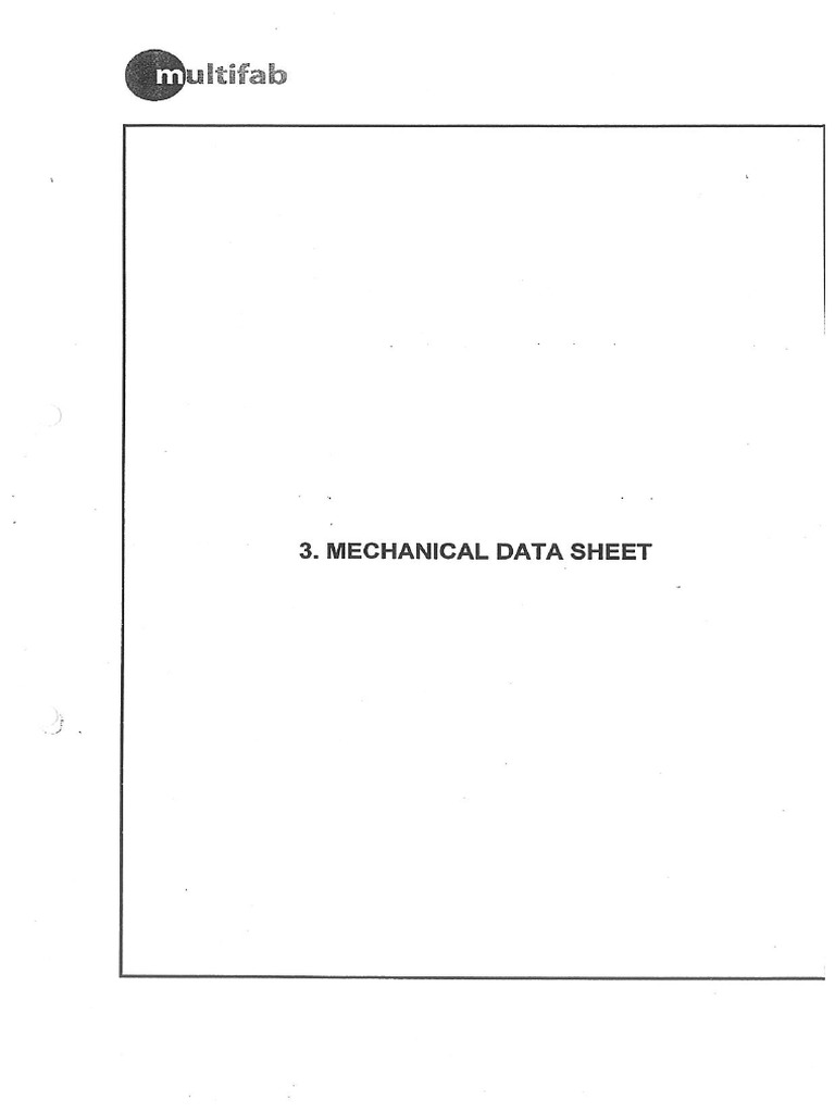 03 Mechanical Data Sheet | PDF