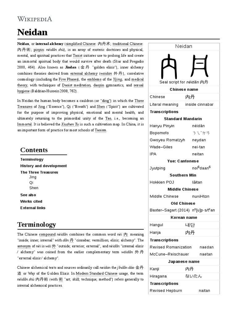 Neidan | Download Free PDF | Neidan | Classical Chinese Philosophy