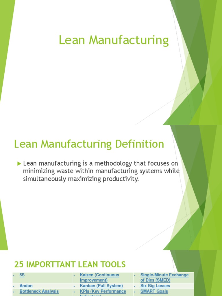 Lean 01 | PDF | Lean Manufacturing | Performance Indicator
