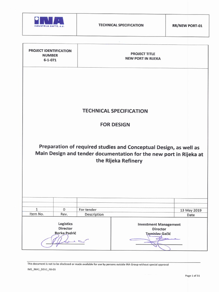Tender Document | PDF | Specification (Technical Standard) | Instrumentation
