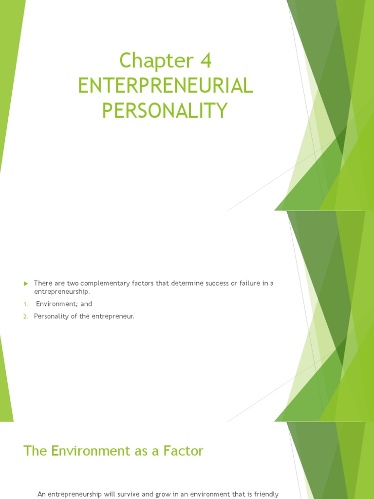 Chapter 4 Entrep. | PDF | Entrepreneurship | Employment