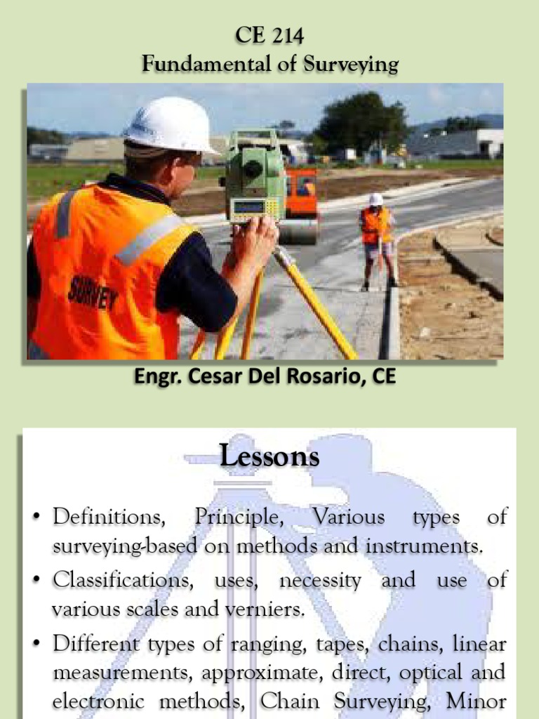 1 Surveying Concepts | PDF | Surveying | Map