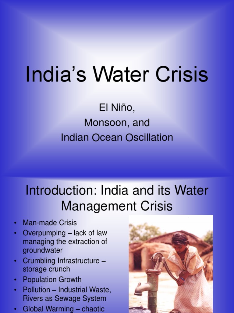 India's Water Crisis: Causes & Solutions | PDF