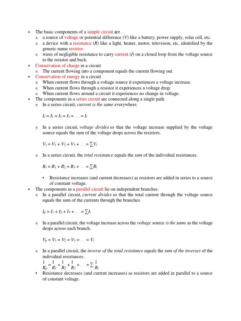 Series and Parallel | PDF | Series And Parallel Circuits | Voltage