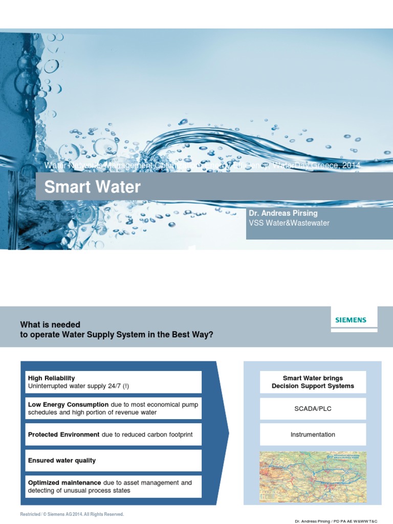 Smart Water | PDF | Water Resources | Siemens