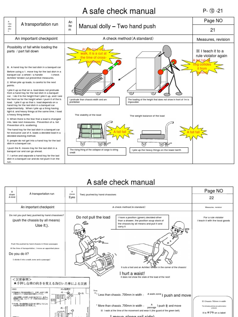 A Safe Check Manual: Manual Dolly - Two Hand Push | Download Free PDF ...