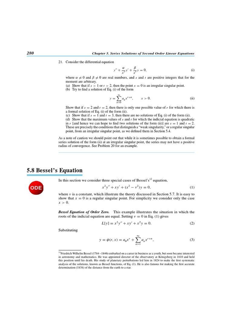 BD Bessel Functions PDF | PDF | Recurrence Relation | Series (Mathematics)